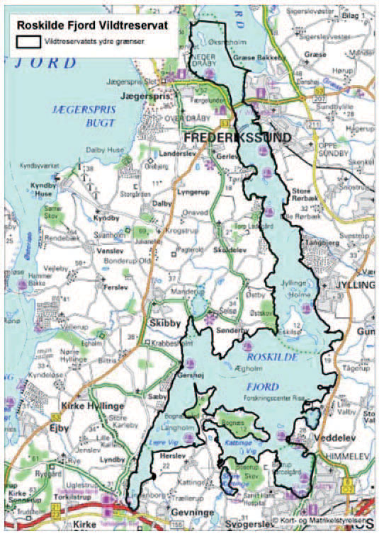 Bekendtgørelse om Roskilde Fjord Vildtreservat - retsinformation.dk
